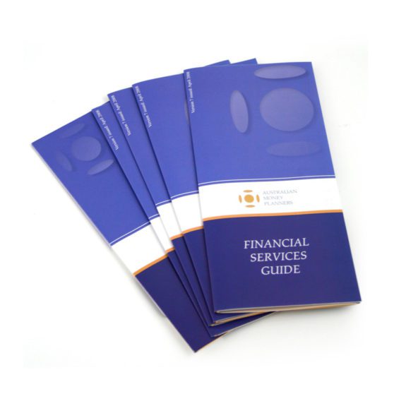 AMP financial services guide design