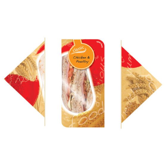 Packaging design sandwiches